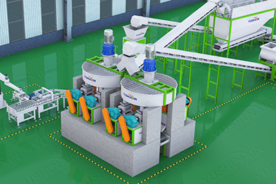 Double roller extrusion granulator for sale | Economic price